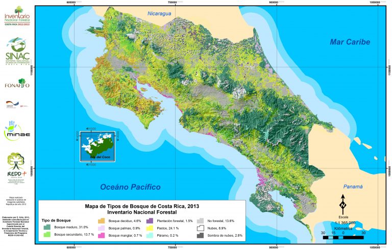 Costa Rica cuenta con su primer mapa cartográfico de tipos de bosques – Oficina Nacional ...